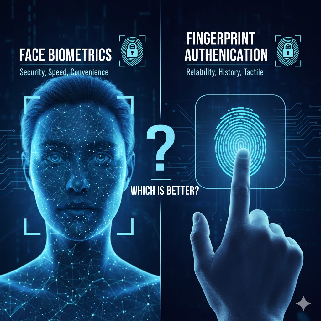 Face Biometrics vs Fingerprint Authentication: Which Is Better?