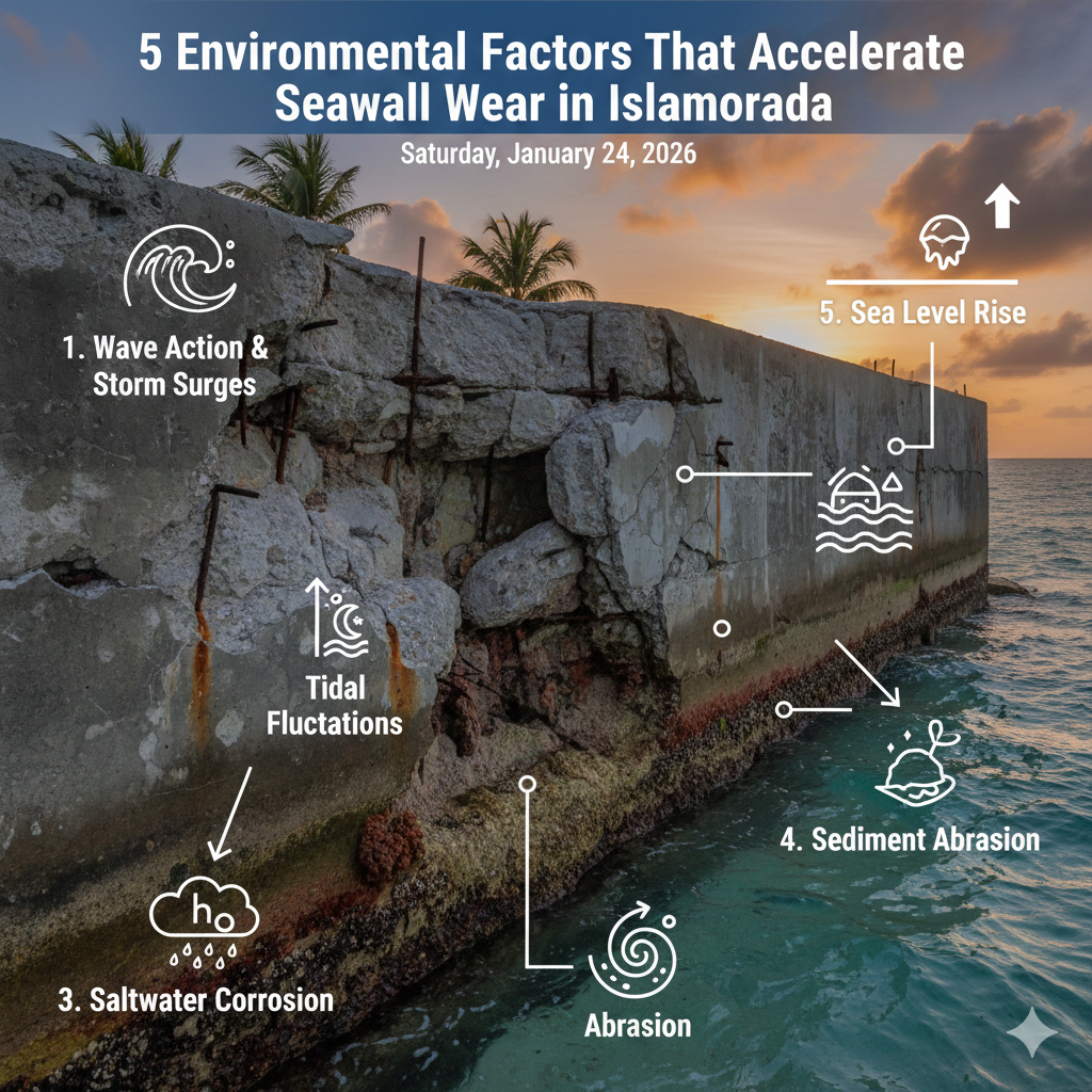 5 Environmental Factors That Accelerate Seawall Wear in Islamorada