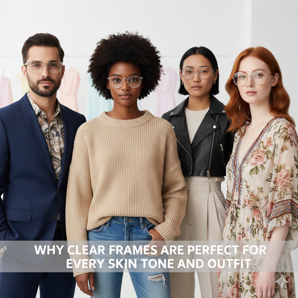 Why Clear Frames Are Perfect for Every Skin Tone and Outfit