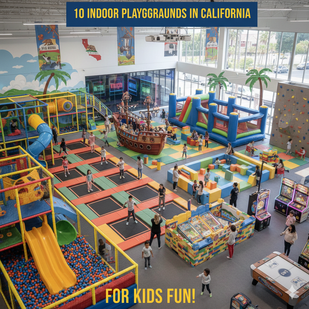 10 indoor playgrounds in California for kids fun