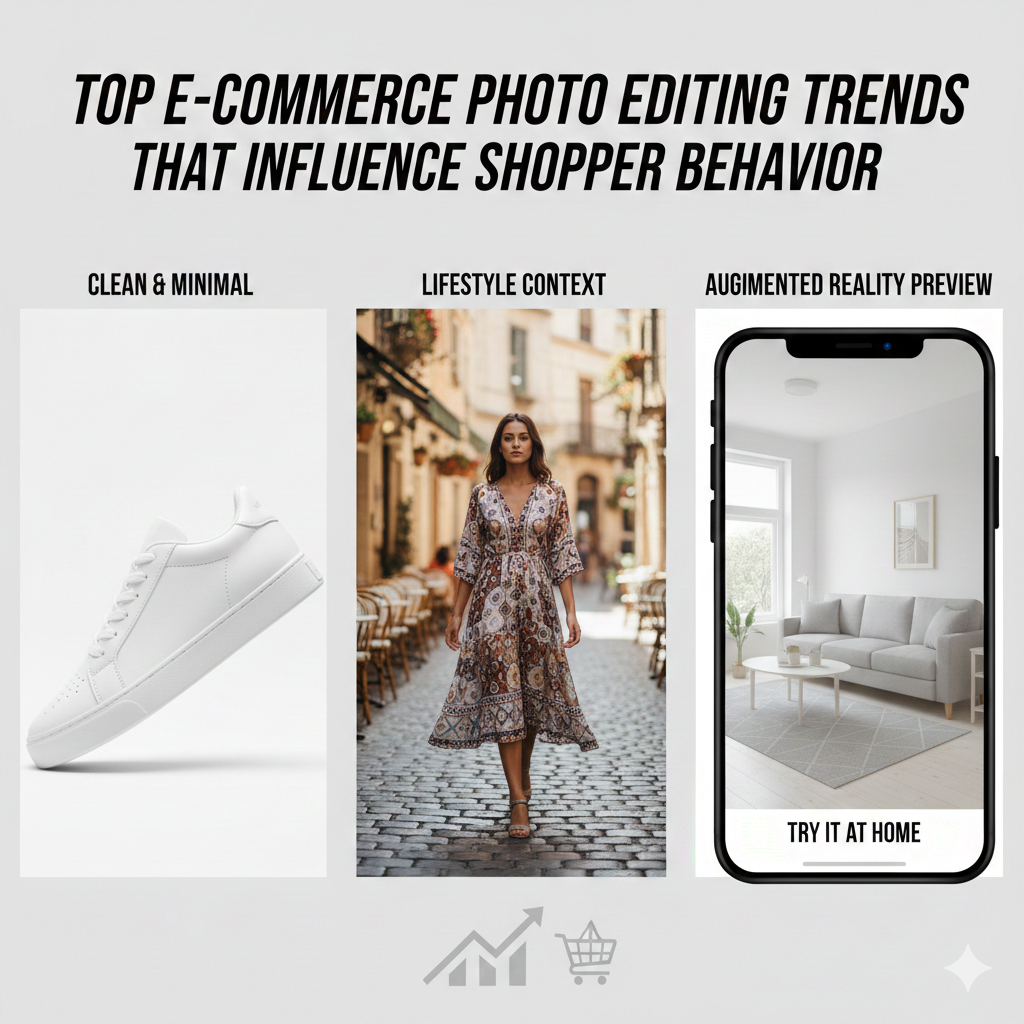 Top E-Commerce Photo Editing Trends That Influence Shopper Behavior