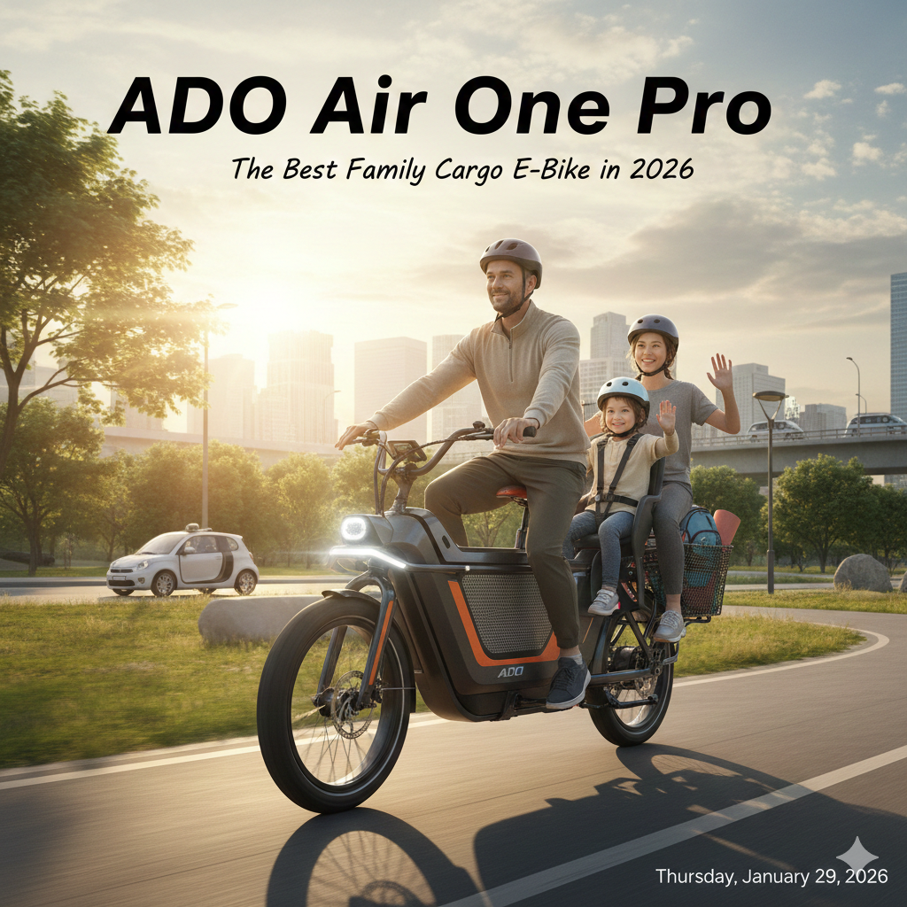 Why the ADO Air One Pro Is the Best Family Cargo E-Bike in 2026