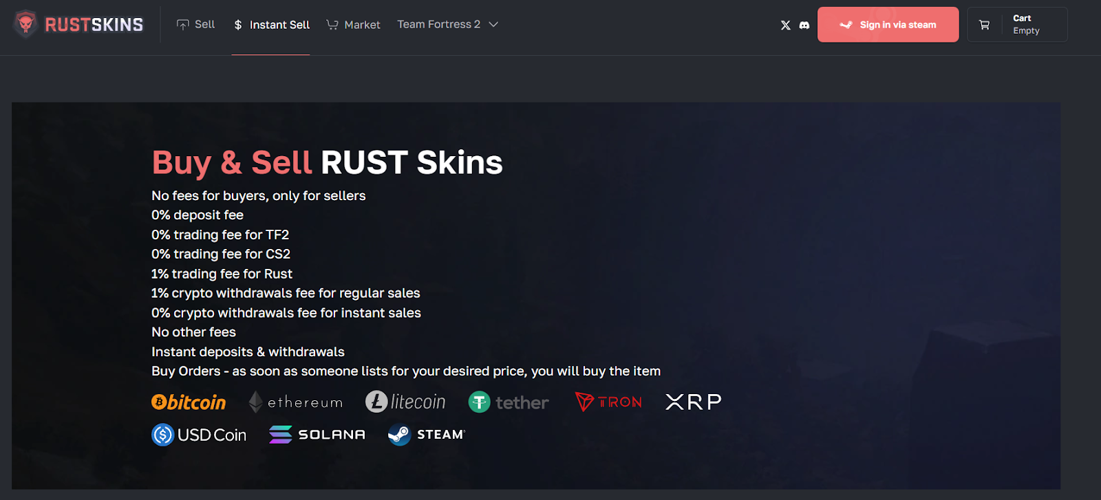 Where to buy Rust skins besides the official store
