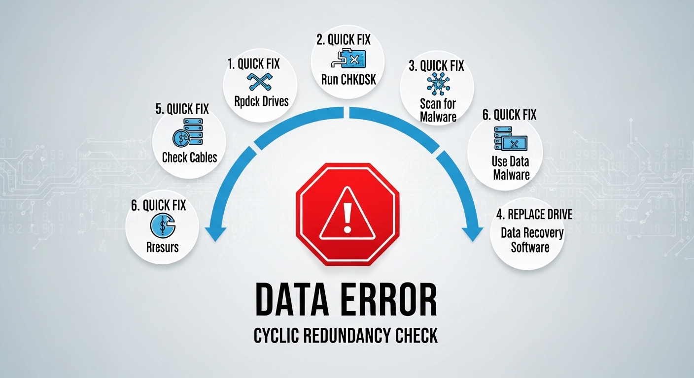 [6 Quick Fixes] Data Error Cyclic Redundancy Check