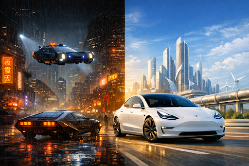 From Blade Runner to Tesla: How Sci-Fi Shaped the Cars We Drive Today