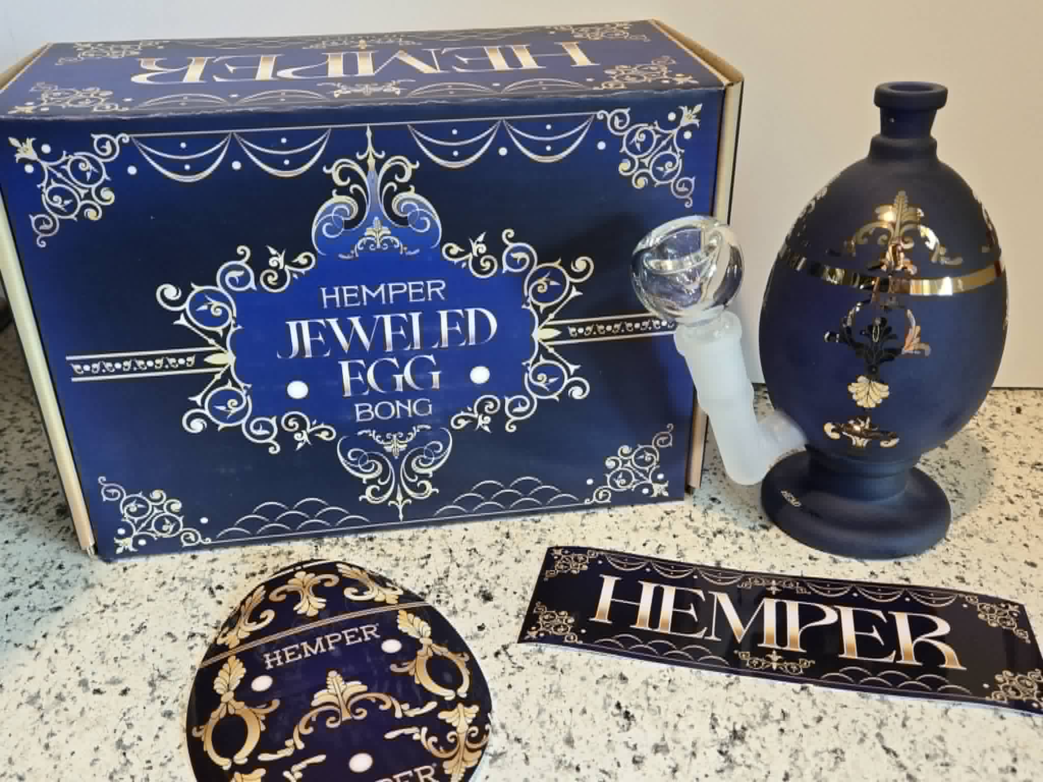 Hemper's Jeweled Egg Bong Looks Like an Antique Treasure You Can Smoke From